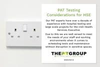 HSE Portable Appliance Testing - PAT Testing Guide